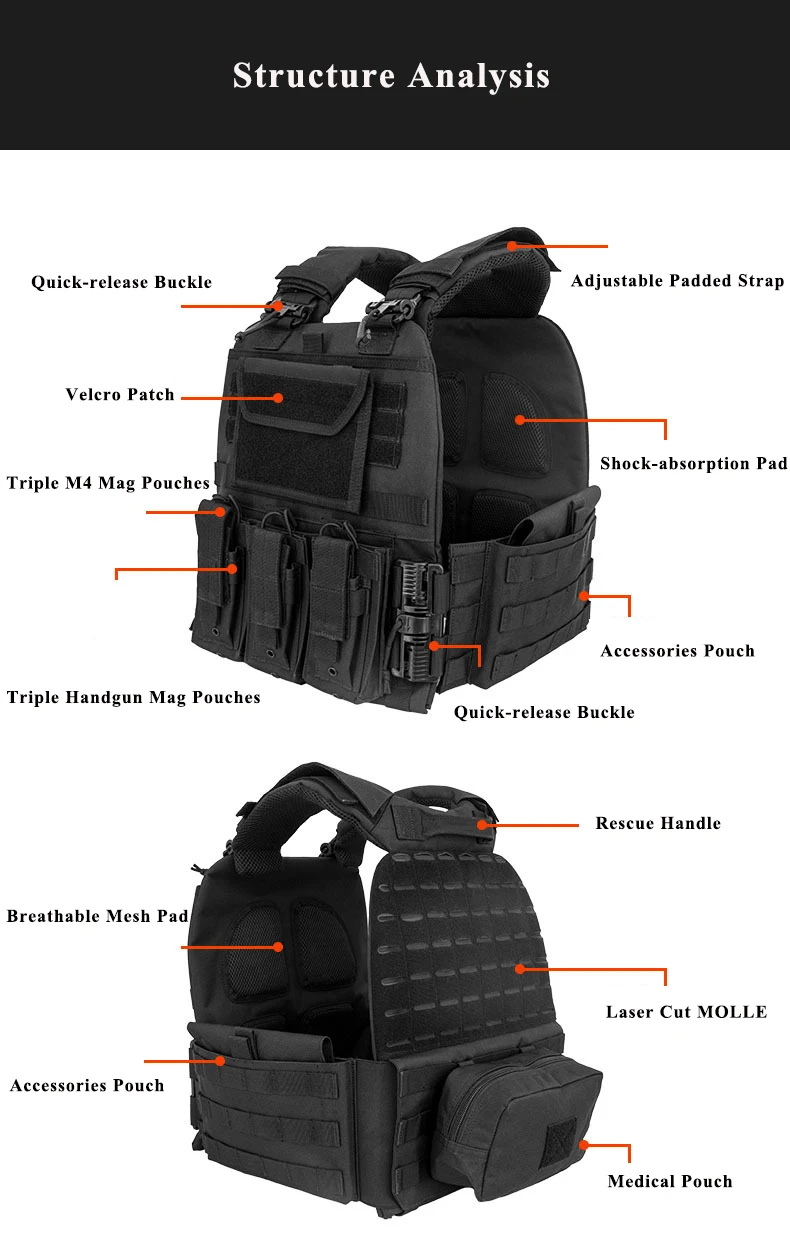 Quick Release Vest Multicam - Custom Weight Loading Outdoor