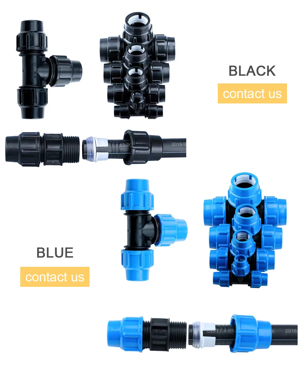 HDPE 90 Degrees Elbow Compression Fitting pp Fitting Irrigation System ...