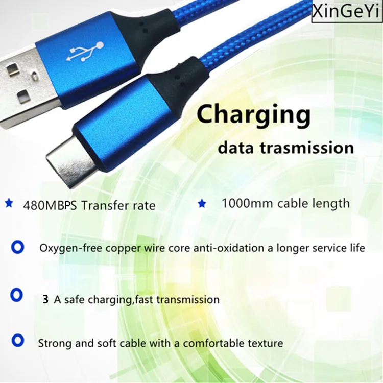 3a High-grade Android Usb Data Cable Type C Cable Fast Charging Mobile ...