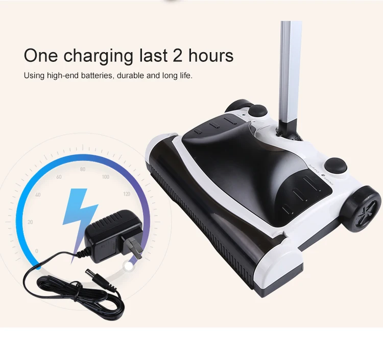Electric Broom Easy Home Rechargeable Cordless Sweeper