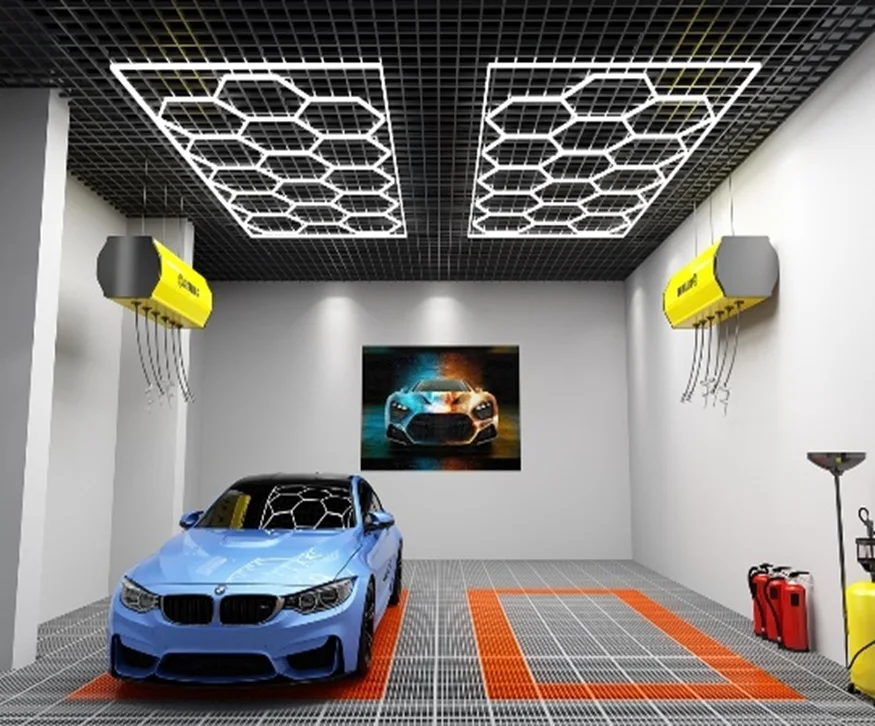 15 Grids LED Light Working Light Hanging Hexagon Detailing Led Home ...