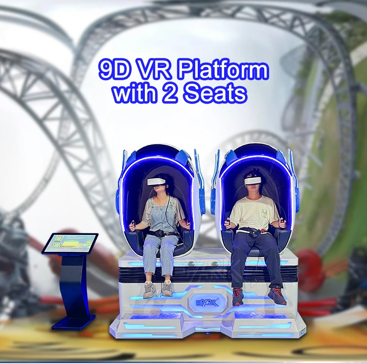 Coin Operated Virtual Reality 2 Seat 9d Glasses Vr Egg Chair Cinema For ...