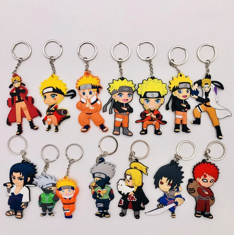 500 Designs Japanese Double Side Figure Pendant Luffy Nami Kakashi ...