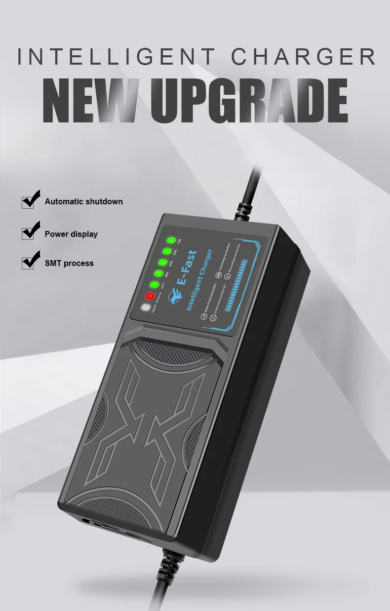 E-FAST 60V 45AH Battery Charger - Automatic Lead Acid Charger