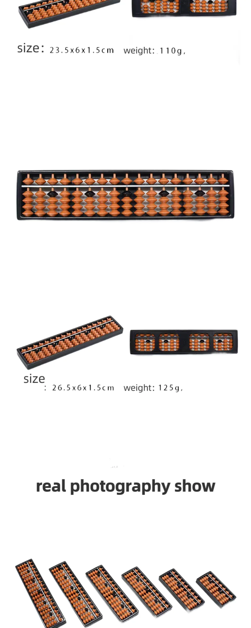 4 Class Types Plastic Abacus Portable Soroban Abacus Arithmetic Tool ...