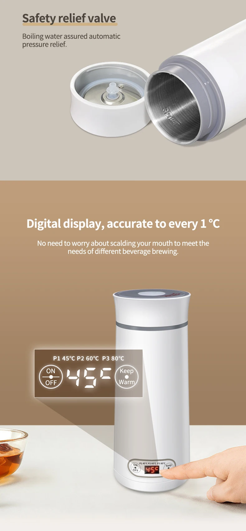 Travel Portable Electric Kettle - Fast Boil & Convenience