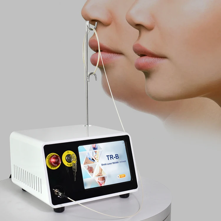 Triangel Liposuction Diode Laser Machine 1470nm 17W Face Lifting ...