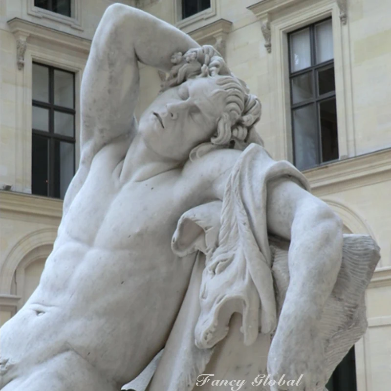 Classic Ancient Greek Life Size White Marble Sleeping Satyr Barberini Faun Statue - Buy Sleeping ...