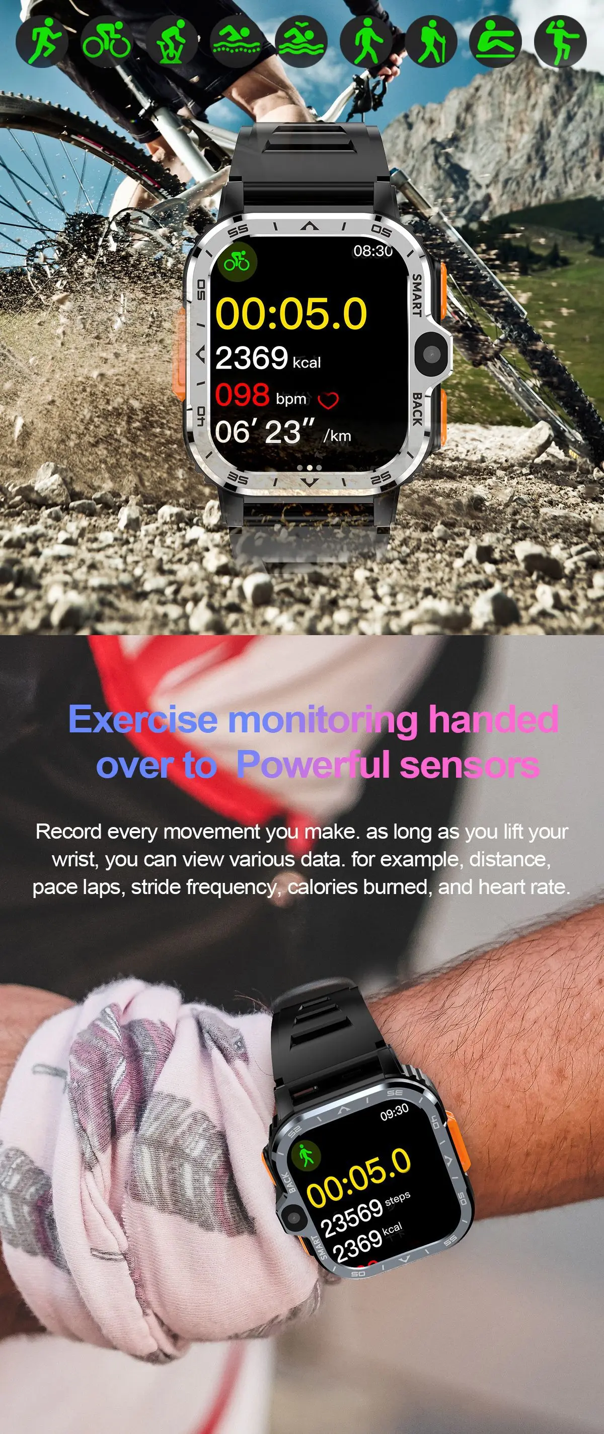 Eraysun Android Phone Call Fashion Smartwatch Sim Card Video Call Chip ...