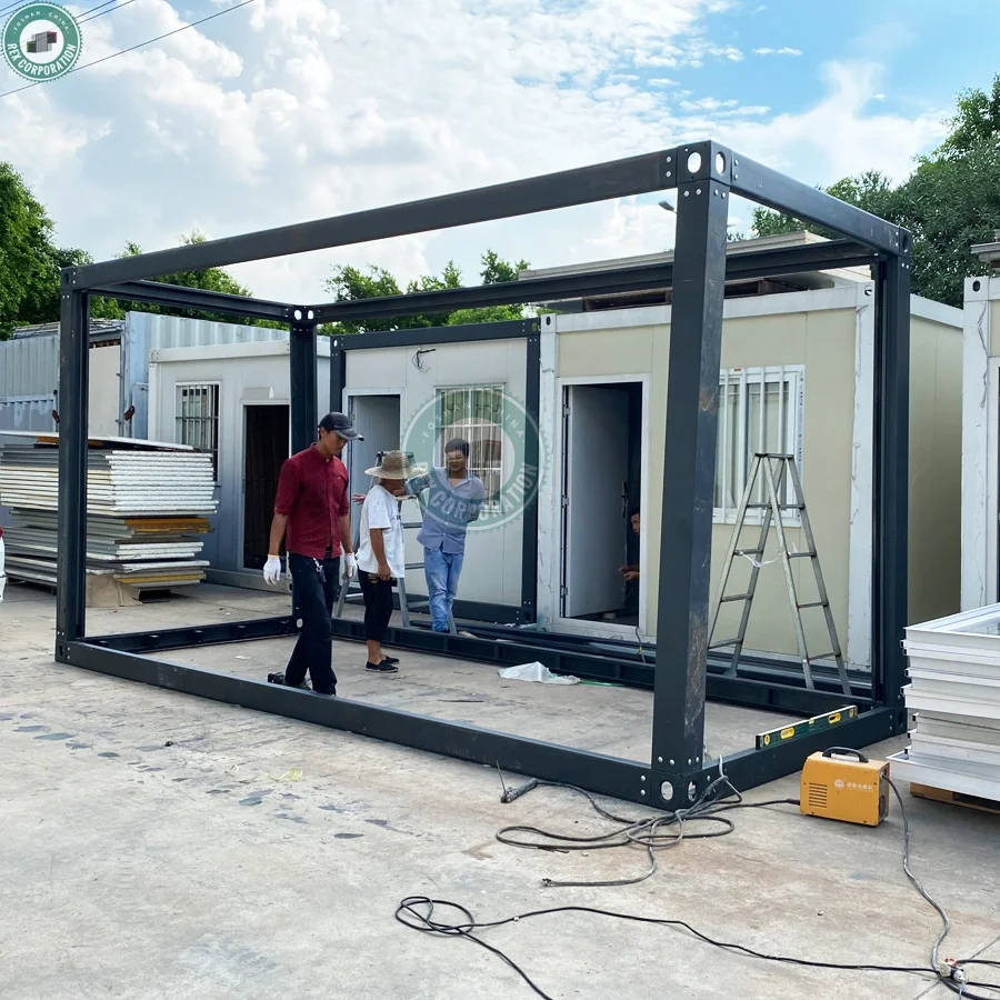 Standard Container Structure Galvanised Steel Beams Building Materials ...