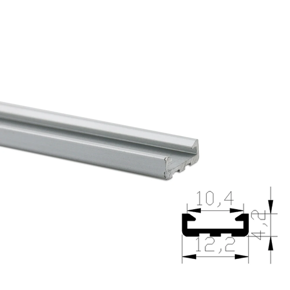 Aluminum Profile Led 10mm Thick Flat Aluminum Profile with PC Cover ...