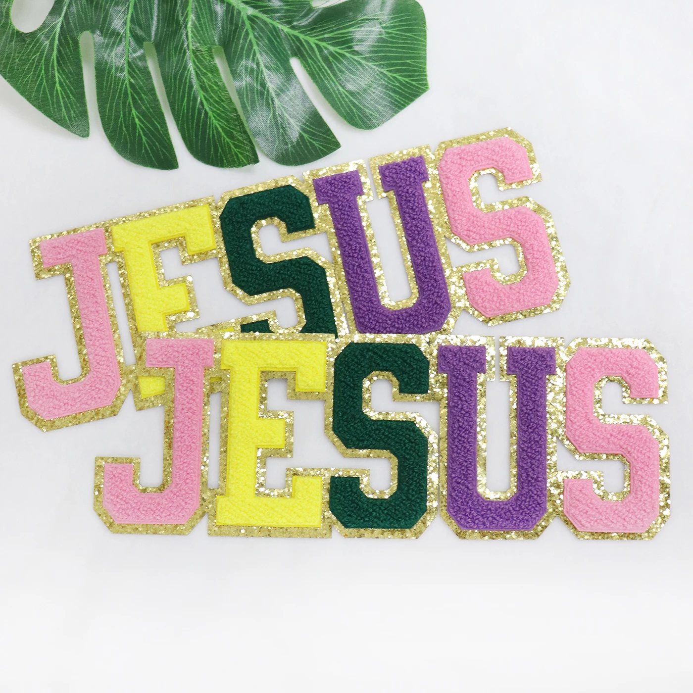 Custom Easter Heating Patch Jesus Chenille Patches Woven Clothes Sequin ...