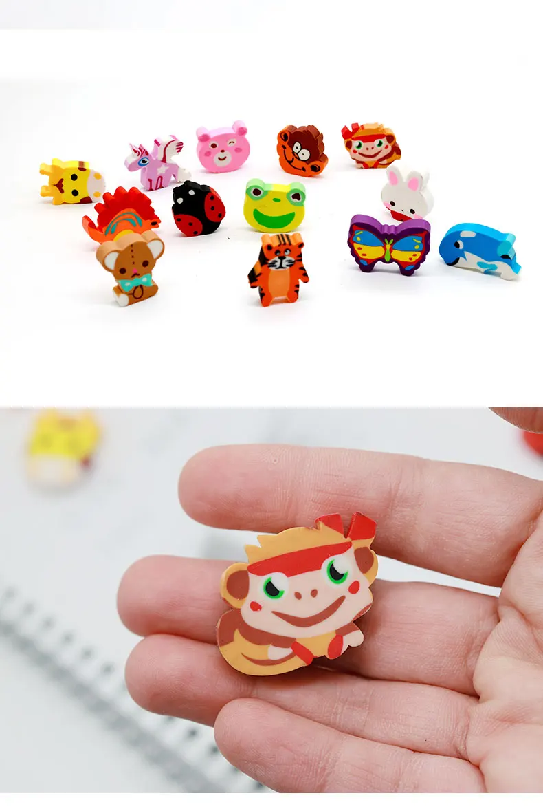 2d Cartoon Eraser Animal Eraser Frog Whale Color Colored Erasear For ...