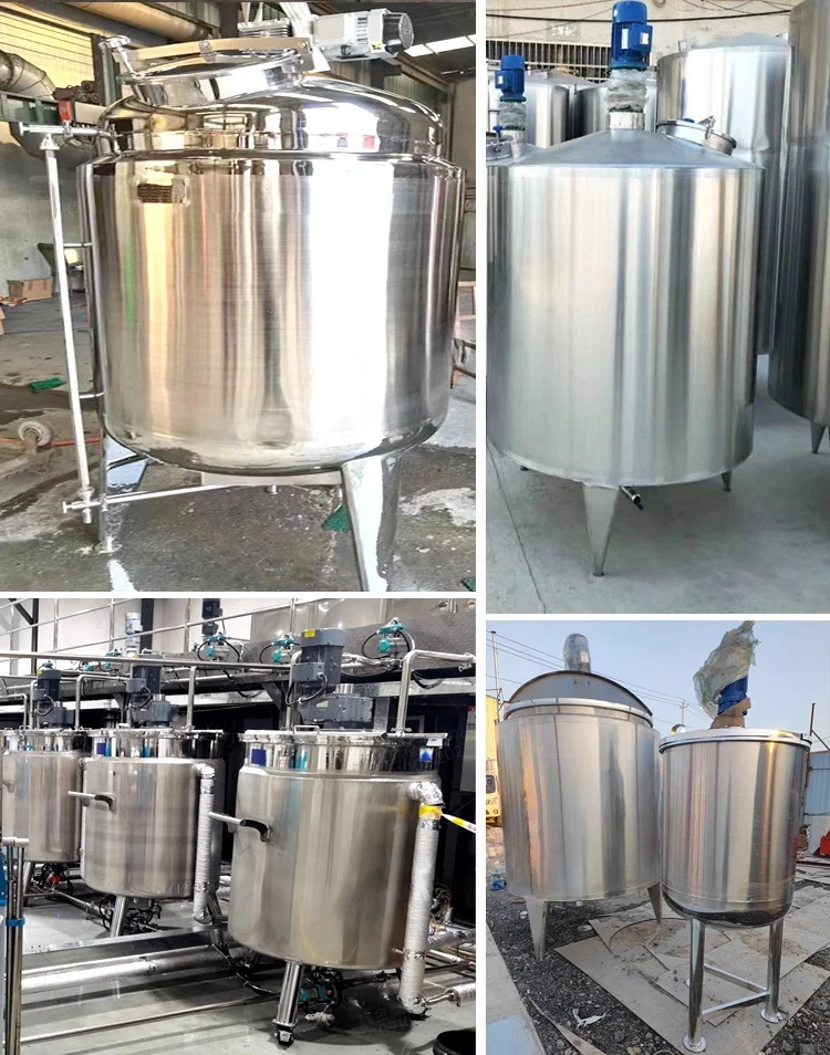 Liquid and Powder Mixing Tank Machine With Overhead Paddle Agitator and ...