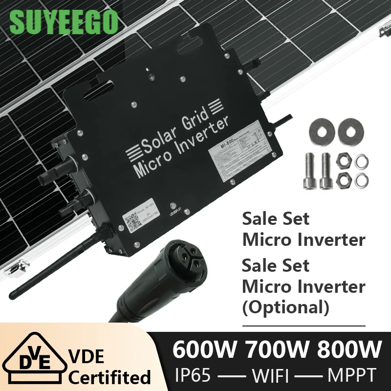 SUYEEGO Micro-inverter Durable Using Micro-inverter 600w 700w 800w Europe Micro Inverter Solar ...