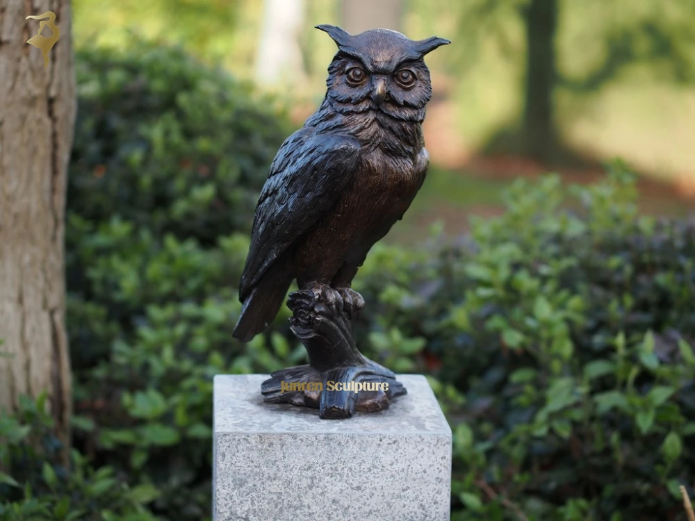 Alibaba.com: Metal Craft Large Garden Flying Bronze Owl Sculpture Bird ...