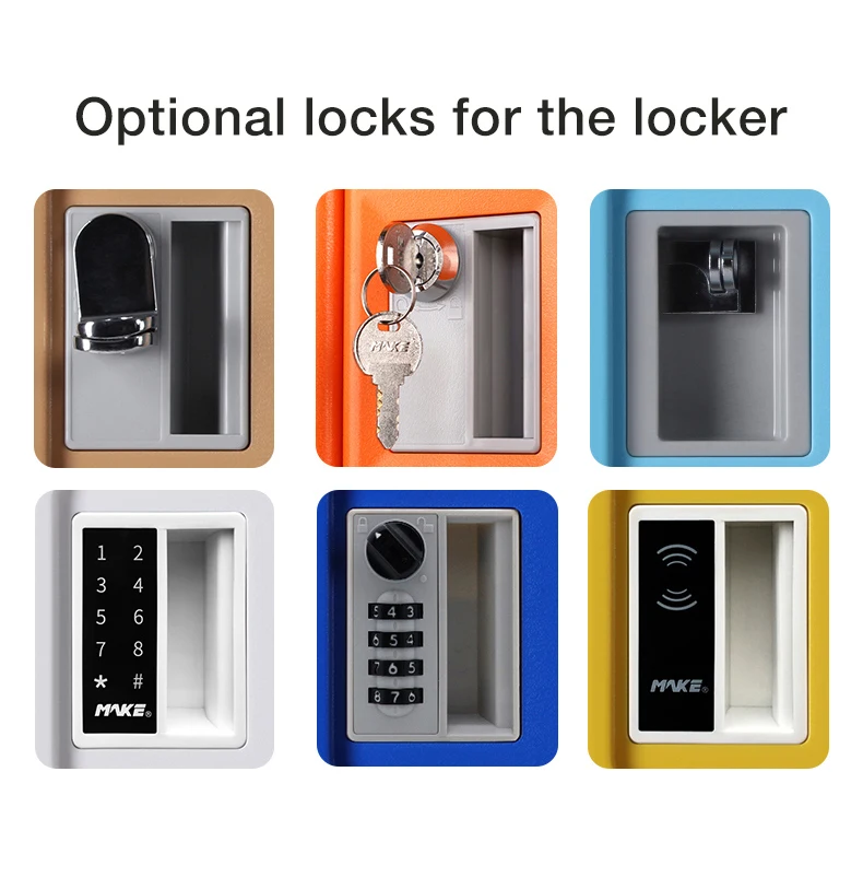 Genuine Electronic & Key Lock School & Gym Locker System with Easy ...