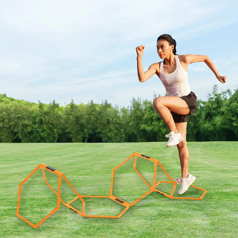 Kwo Fitness Speed Agility Training Set Hex Agility Ring Hexagonal ...
