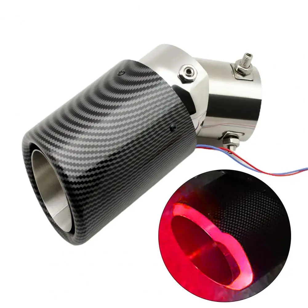 Universal Exhaust Tip - Carbon Fiber LED Exhaust Tip