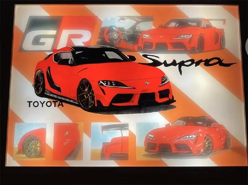 A3 A4 A5 Size Racing Car Design Styles Wall Decoration Art Picture Led ...