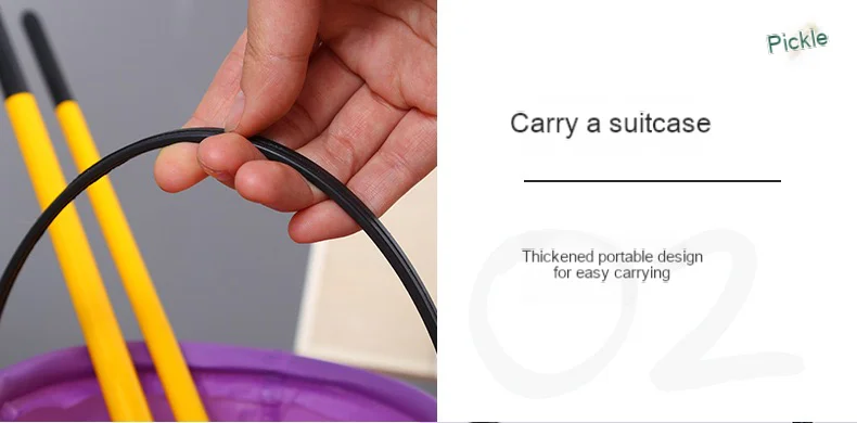 1.5L Plastic Bucket Painting with Compartment Brush Washing Hand Bucket ...