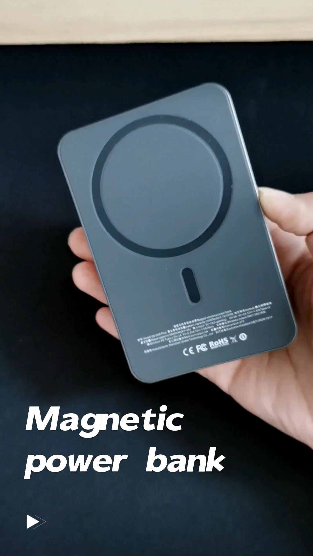 Pd 20w Magnetic Battery Pack 10000mah 5000mah Powerbank Thin Magnetic ...