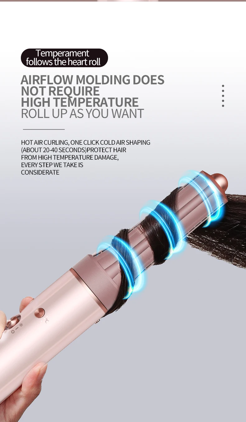 Komex 110000rpm 5 In 1 Wrap Curler Styler Ionic Volumizer Blow Dryer ...