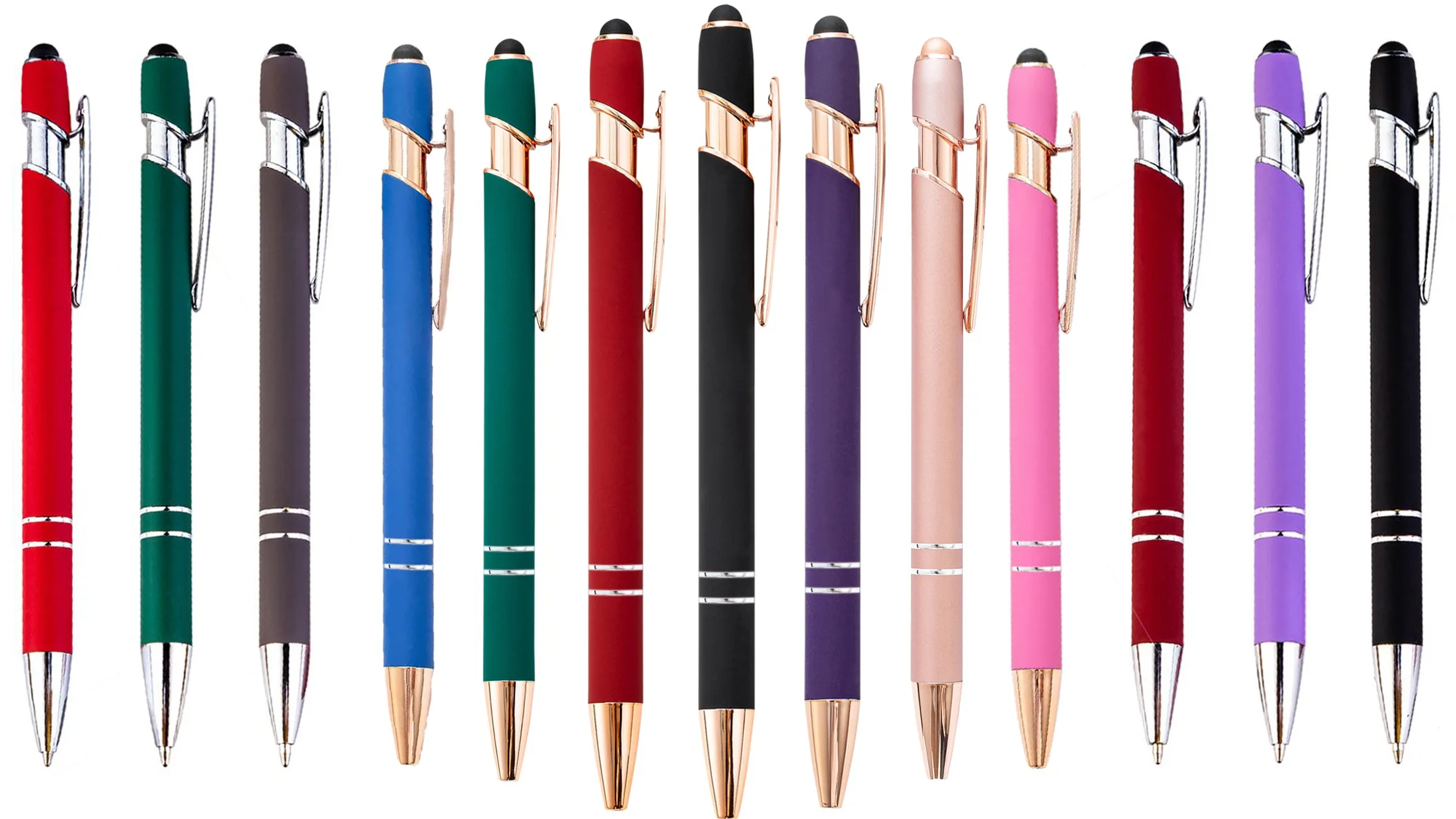 Wholesale 2 In 1 Multifunction Soft Touch Pen Cheap Plastic Pen ...