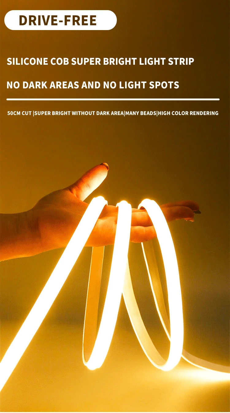 Outdoor Strip Lights Flexible 3M 3000K 4000K 6000K Brightness Silicone ...