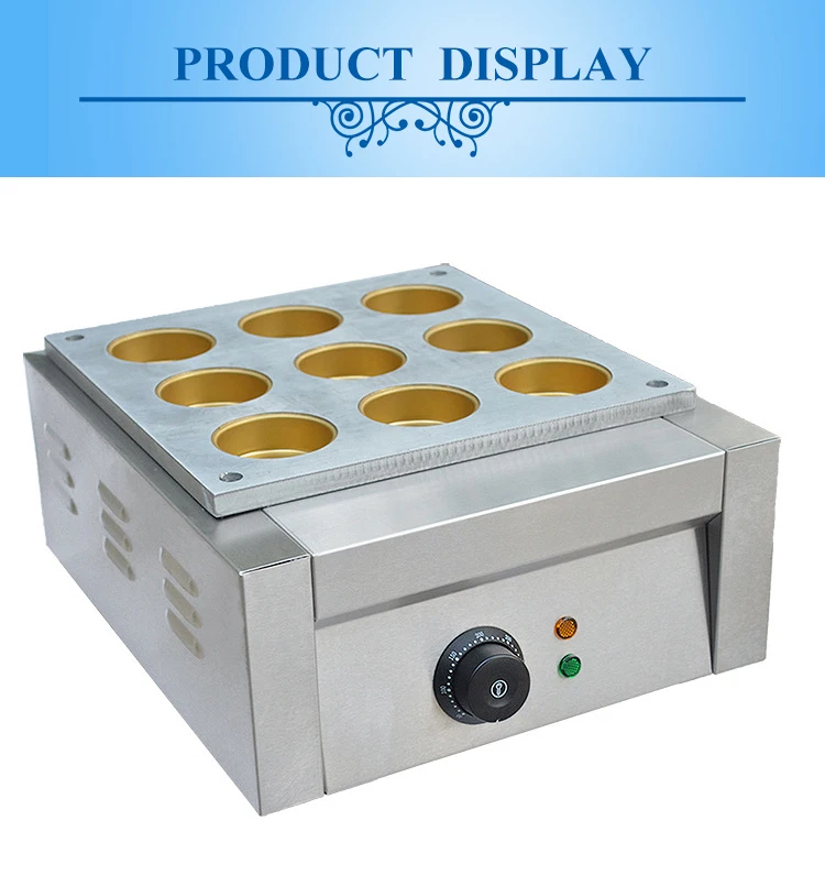 Commercial 9-Hole Japanese Red Bean Cake Obanyaki Maker Fast Snack Food ...