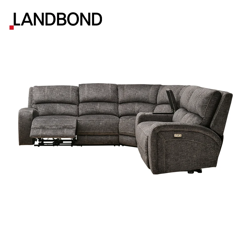 American Corner Sectional Sofa Set Furniture Electric Recliner 6 Seater ...