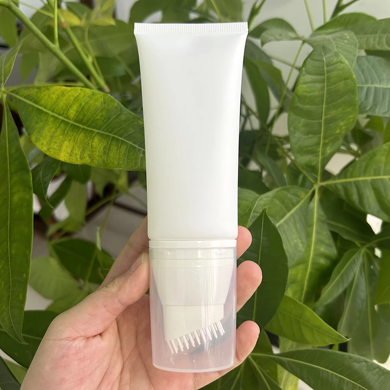 Custom Empty 100ml 110ml 120ml Hair Dye Cream Scalp Care Lotion Serum Soft Plastic Squeeze Tube ...