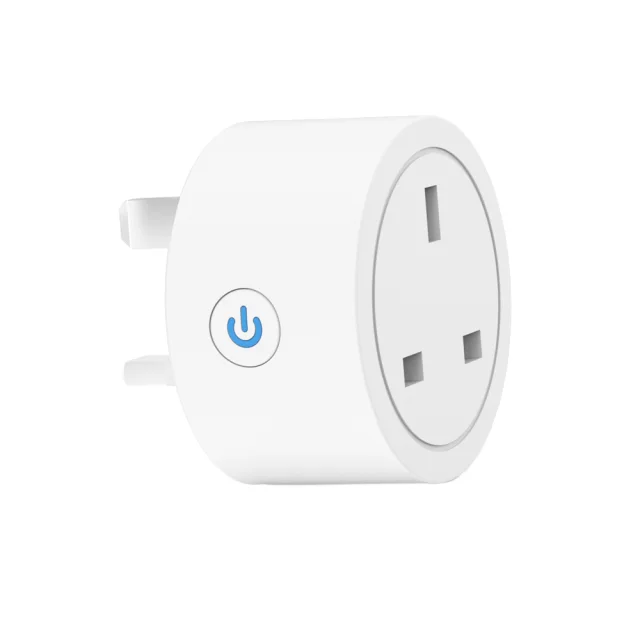 Uk Standard 16a Smart Home Plug Tuya App & Voice-controlled Wifi Abs ...