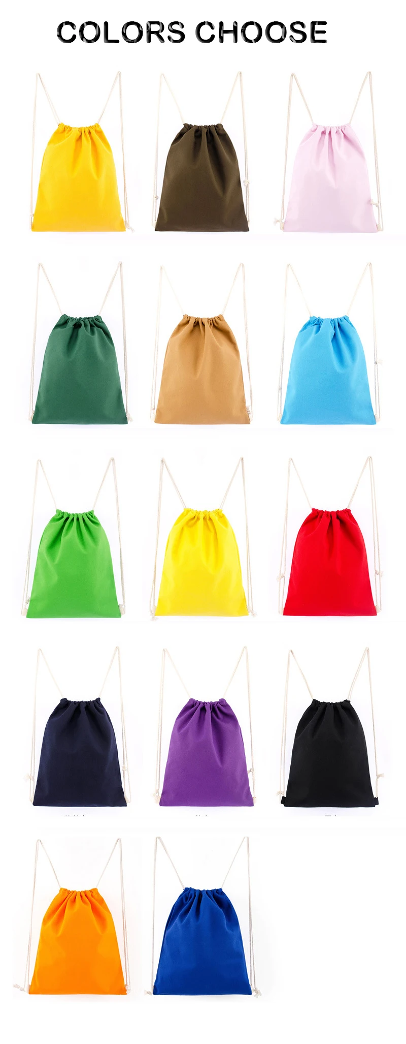 Custom Cotton Drawstring Bag - Eco-Friendly Promotional Gift