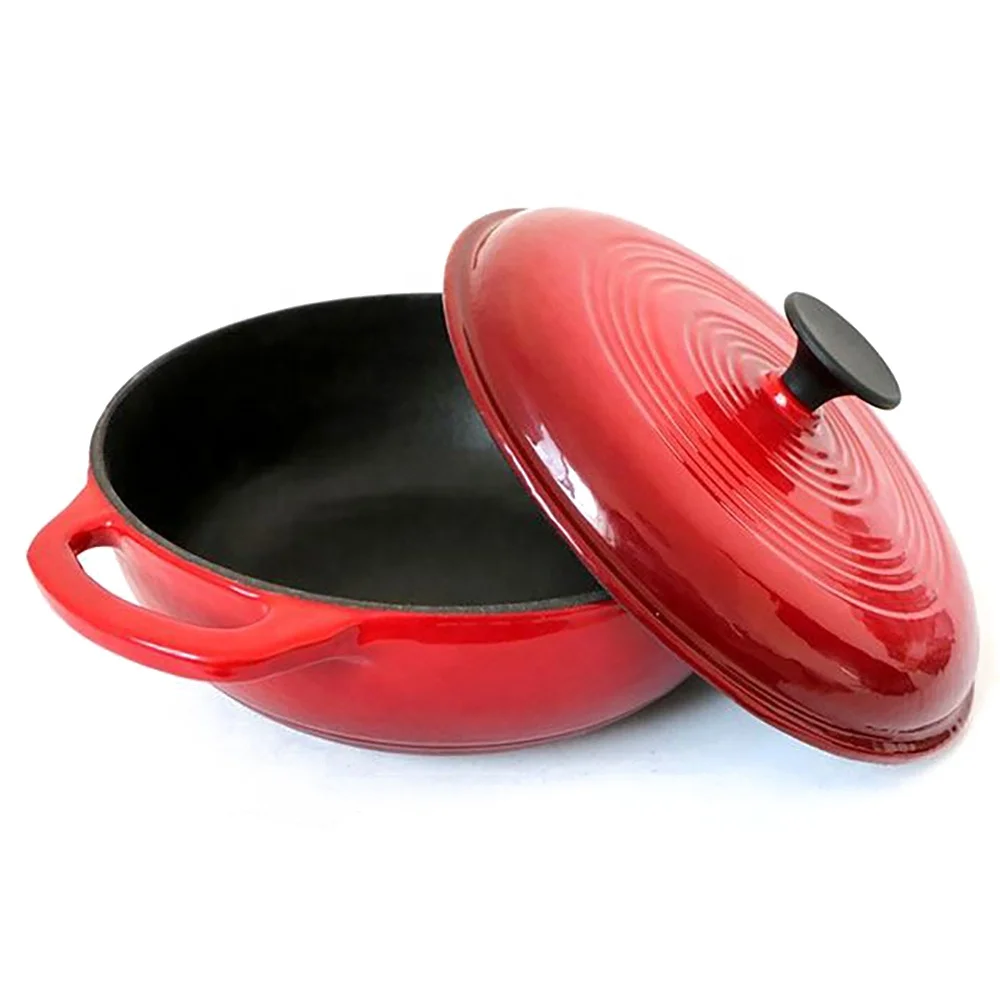 High Quality Enamel Cast Iron Casserole Cookware Stewed Cooking Pot ...