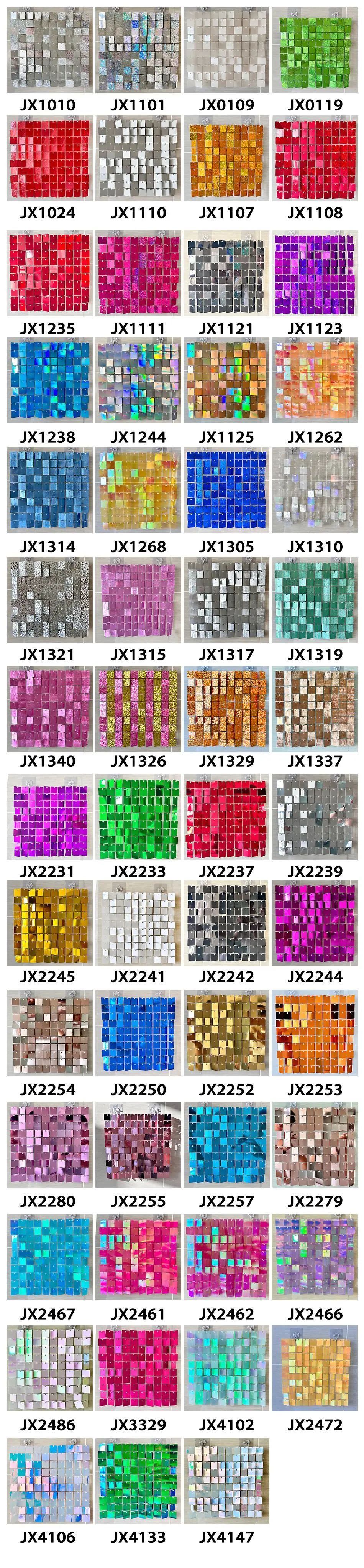 Decoration Stunning Iridescent Wedding Colorful Wall Panels Sequins ...