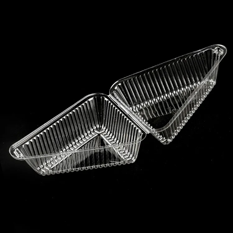 Triangle Clear Plastic Clamshell Take Out Tray Containers For ...
