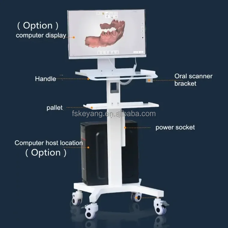 Mobile Medical Trolley Cart for Hospital Dental Cart Intraoral Scanner ...
