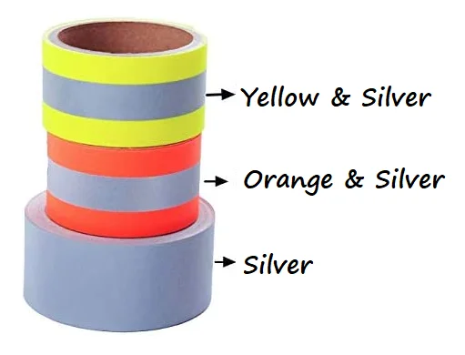 High Vis Firefighter Workwear Fluorescent Yellow FR Fabric Sew on Strip ...