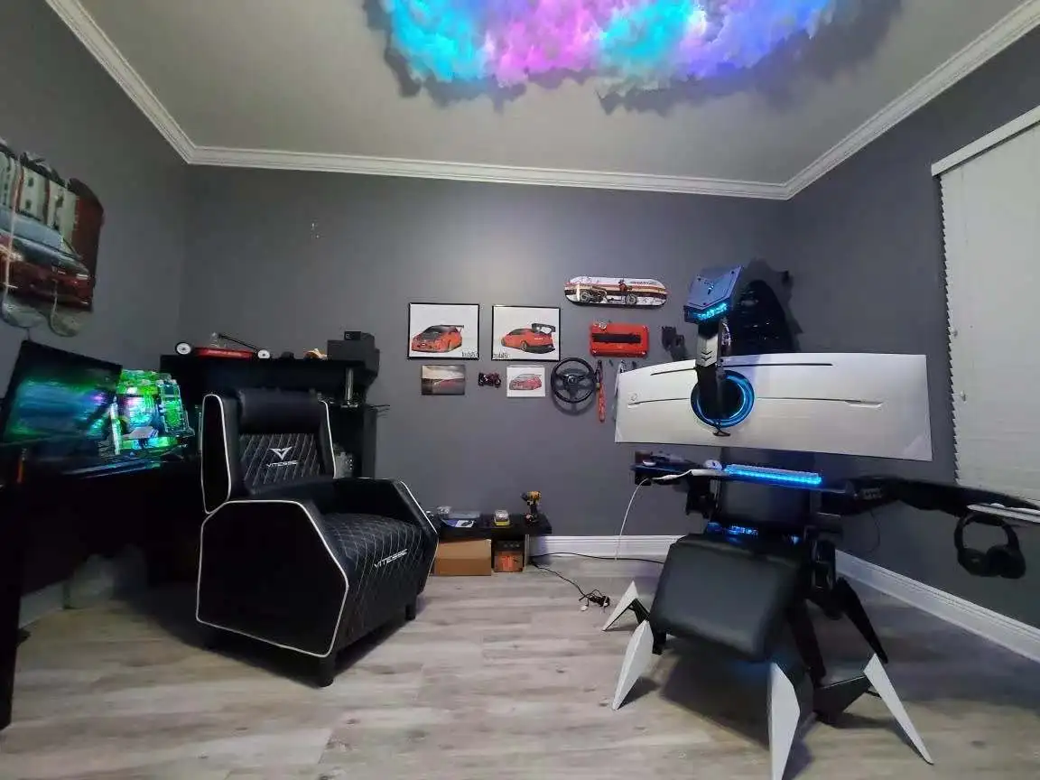 Unbox Therapy CLUVENS SK Scorpion Gaming Chair - RGB Recliner with ...