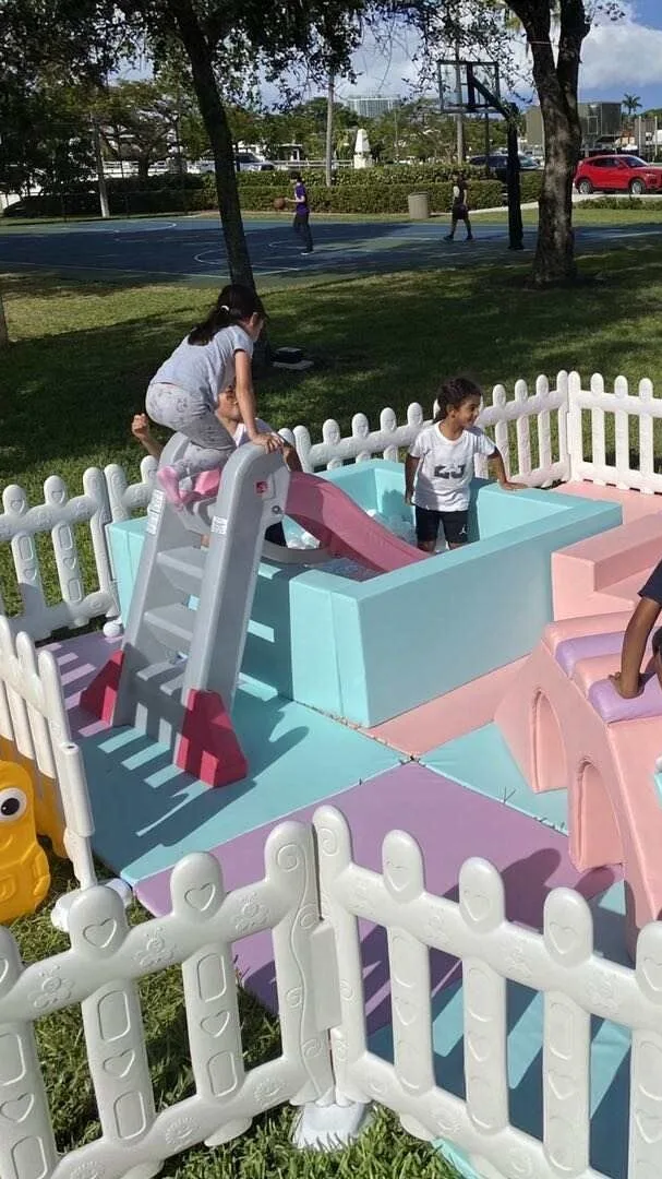 Hotel Kids Party Kids Soft Play Jumper Toddler Pink Soft Play Equipment ...