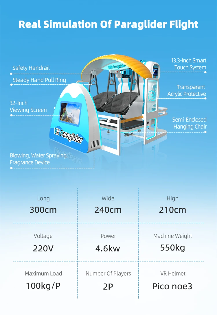 VR Paraglider Simulator - Real Flight Experience Game