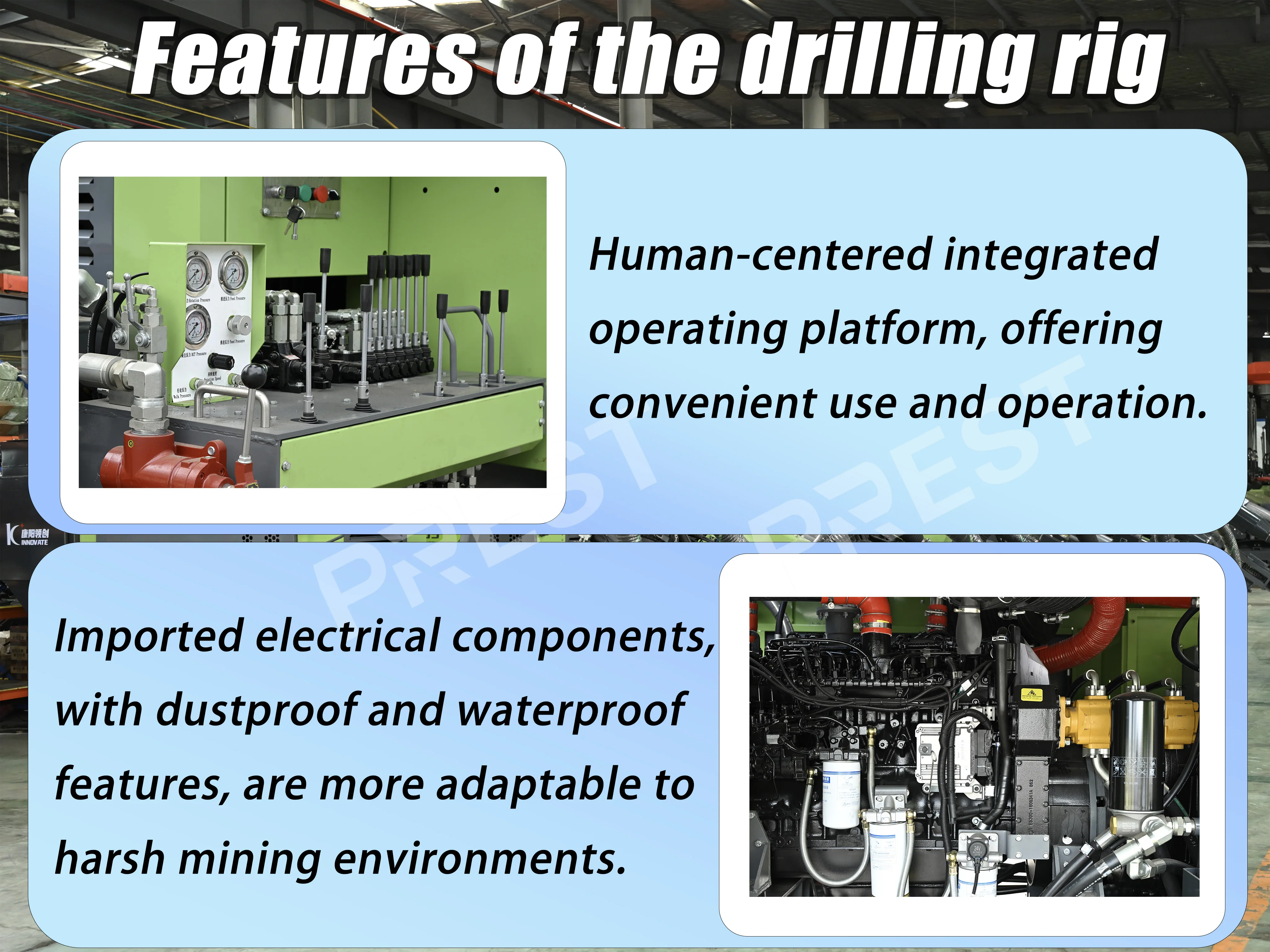 King of Drilling Rigs with 90-115mm Aperture Fully Automatic Rod ...