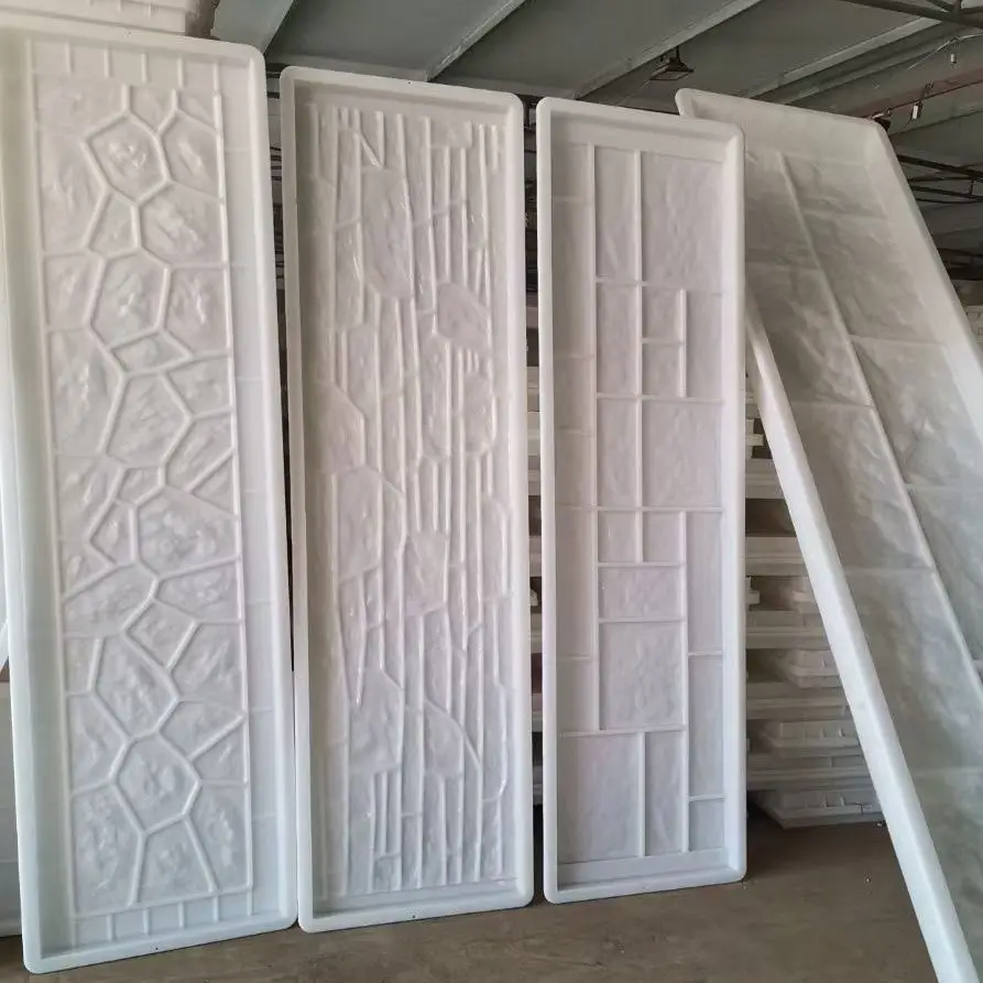 Outdoor Precast Wall Panel Mold Plastic Cement Concrete Fencing Mould PP