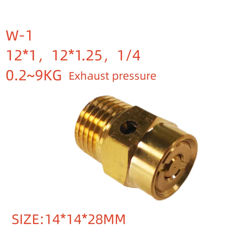 1/4'' Male Npt Zg1/4 Brass Air Compressor Safety Valve 50 To 200 Psi ...