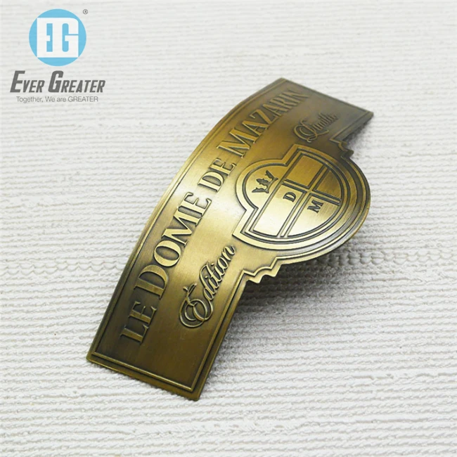 Custom Aluminum Bottle Metal Sticker Adhesive Metal Labels Foil ...