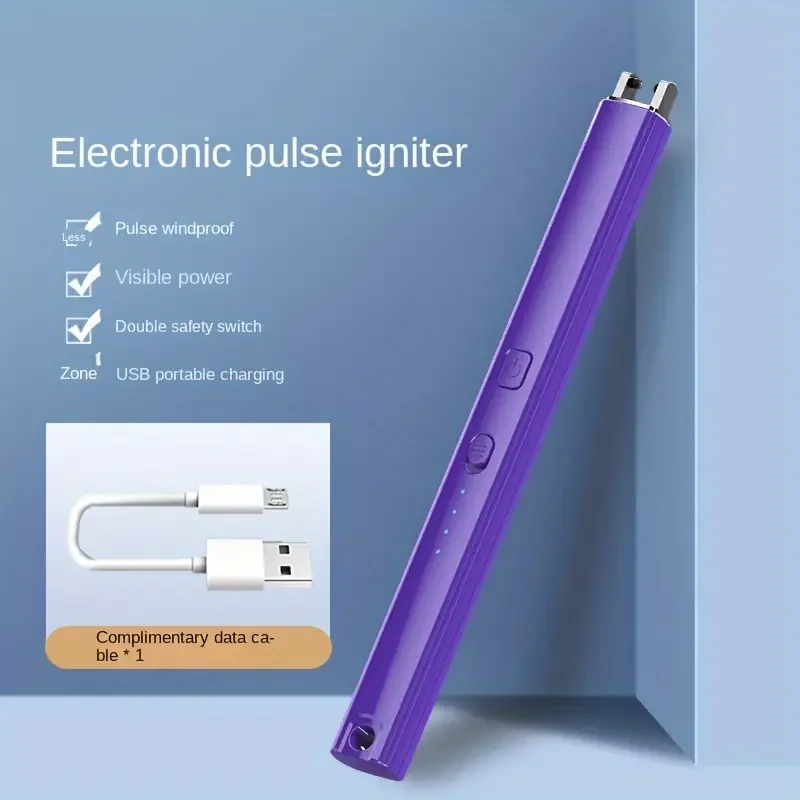 Flameless Customizable Arc Lighter Logo Neck Long Design Grill Lighter ...