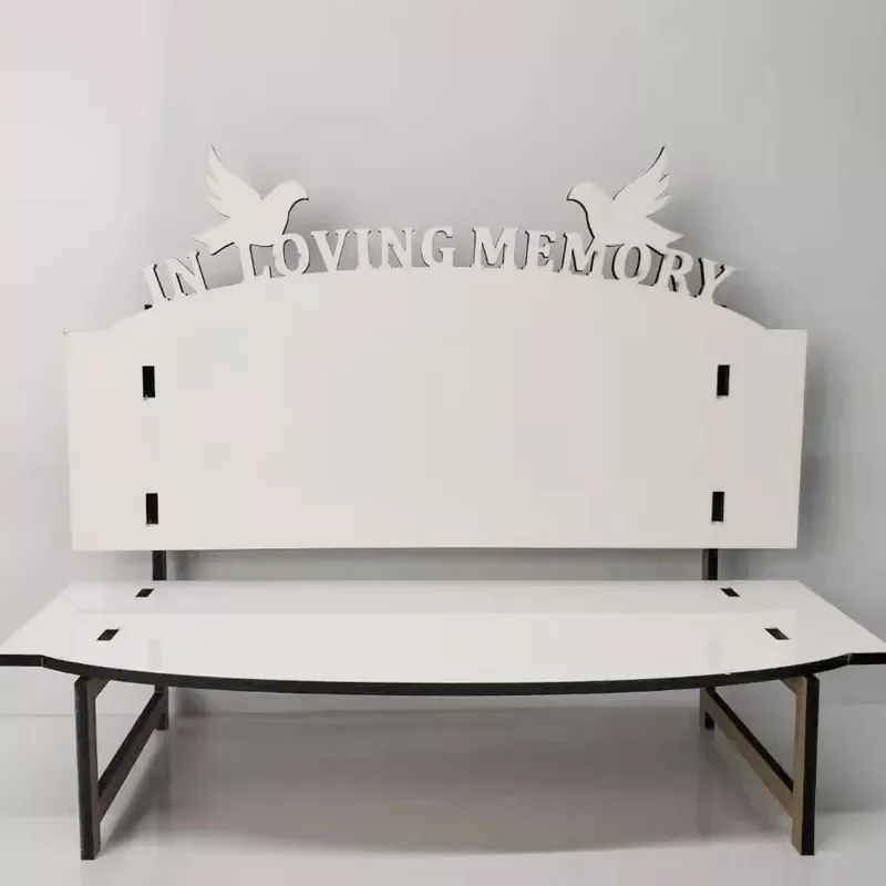 Custom Wood MDF RubySub in Loving Memory Benches Sublimation Memorial ...