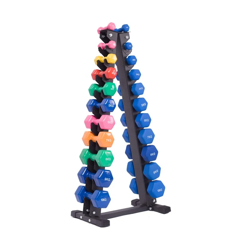 11pairs triangle dumbbell small storage rack stand rack for gym ...