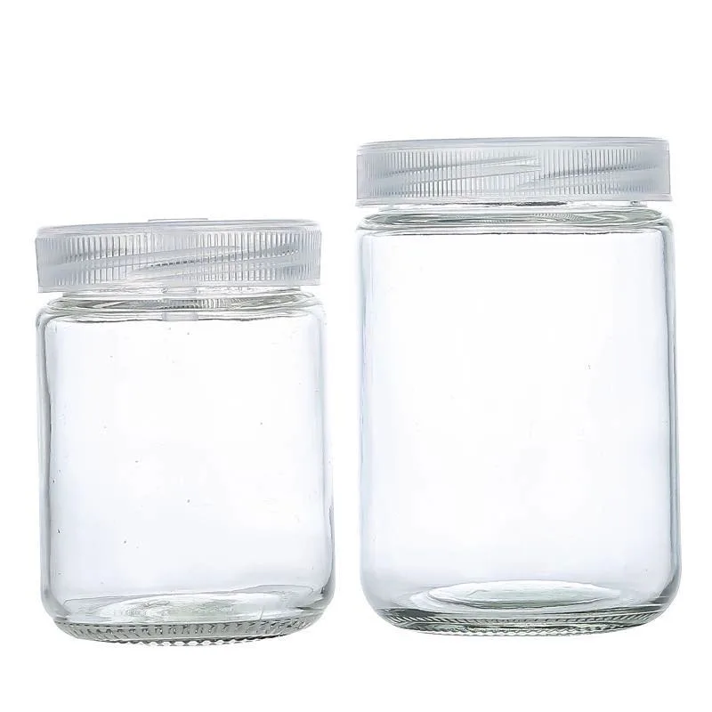 240ml 350ml Clear Empty Plant Tissue Culture Jars with Lids
